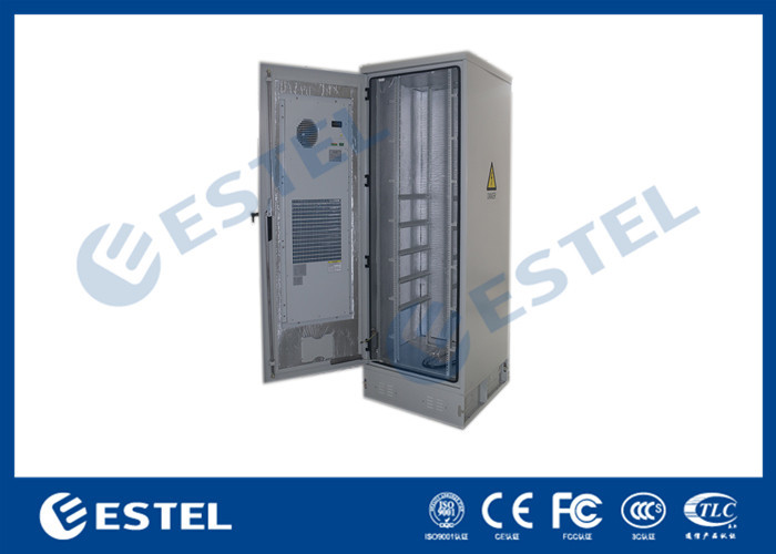 DC48V ตู้แร็คเครือข่ายกลางแจ้ง 42U ตู้แร็คอุปกรณ์โทรคมนาคม
